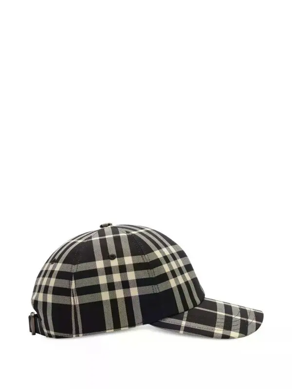 Burberry Check Cotton Baseball Cap