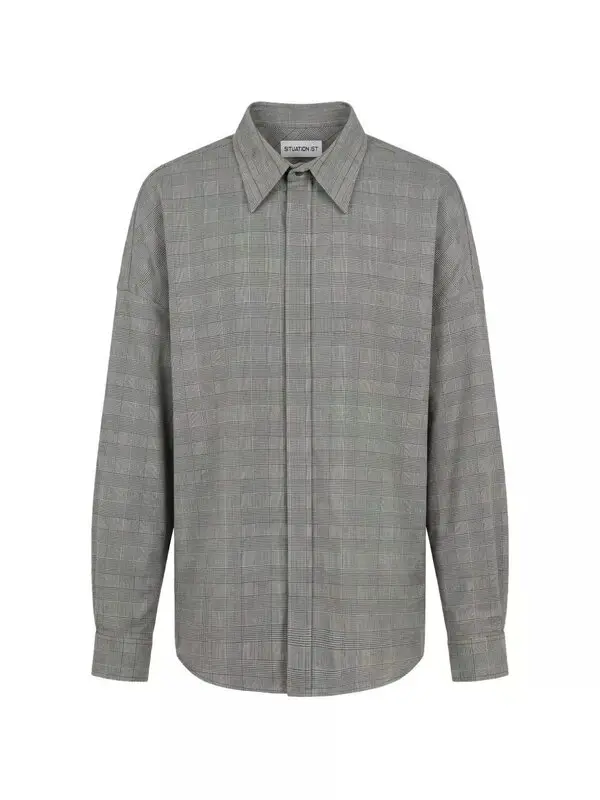 SITUATIONIST Tartan-check Wool Shirt