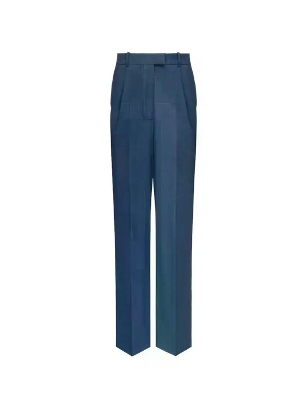 SITUATIONIST Pleated Virgin Wool Tailored Trousers