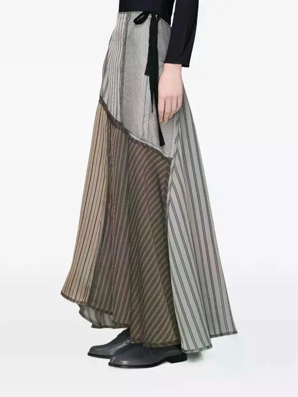 MAISON MARGIELA Patchwork Maxi Skirt - Grey