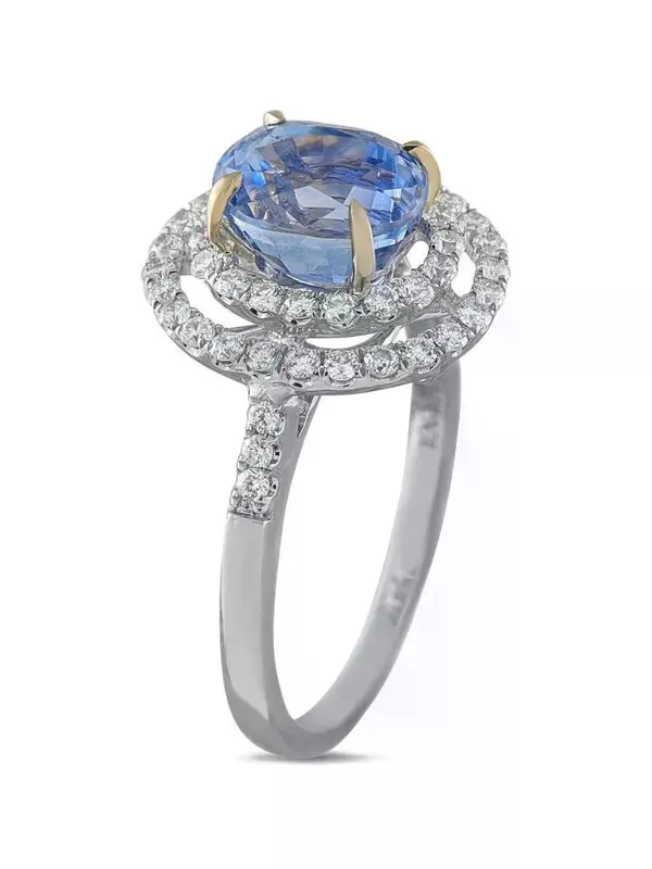 LB EXCLUSIVE Sapphire And Diamond Ring - Silver