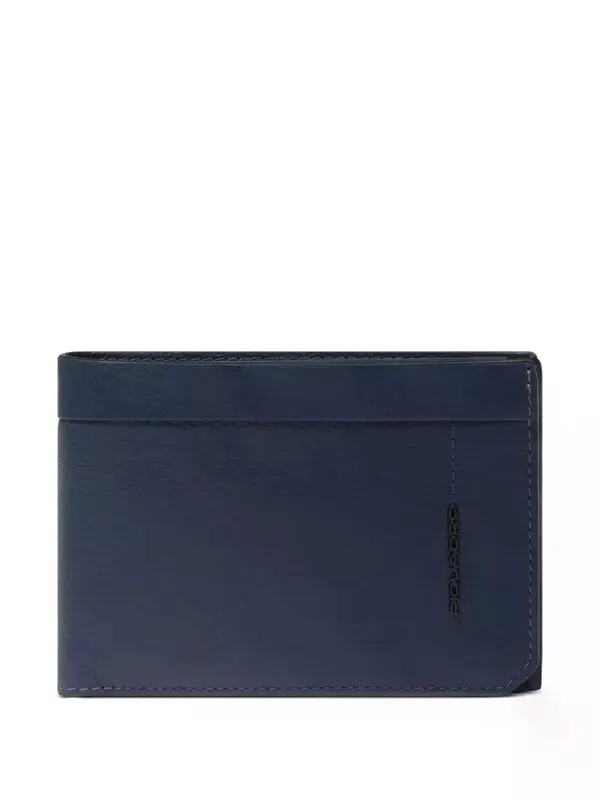 PIQUADRO Grained Texture Wallet - Blue