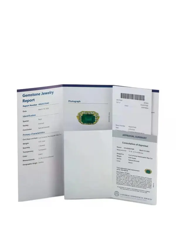 LB EXCLUSIVE 18k Yellow Emerald And Diamond Ring - Gold