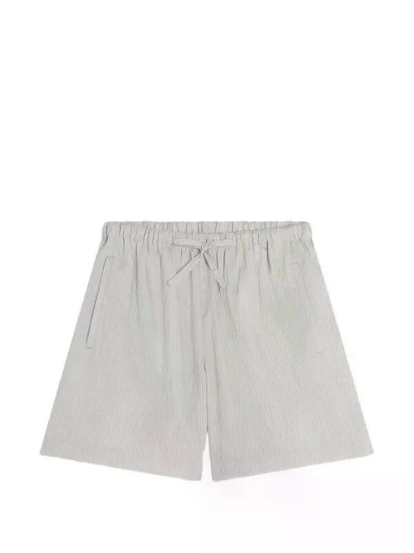 Maison Kitsuné Striped Drawstring Shorts - Grey