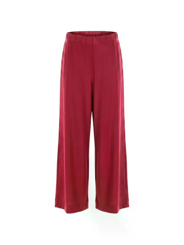 Max Mara Elasticated Wide-leg Trousers - Red