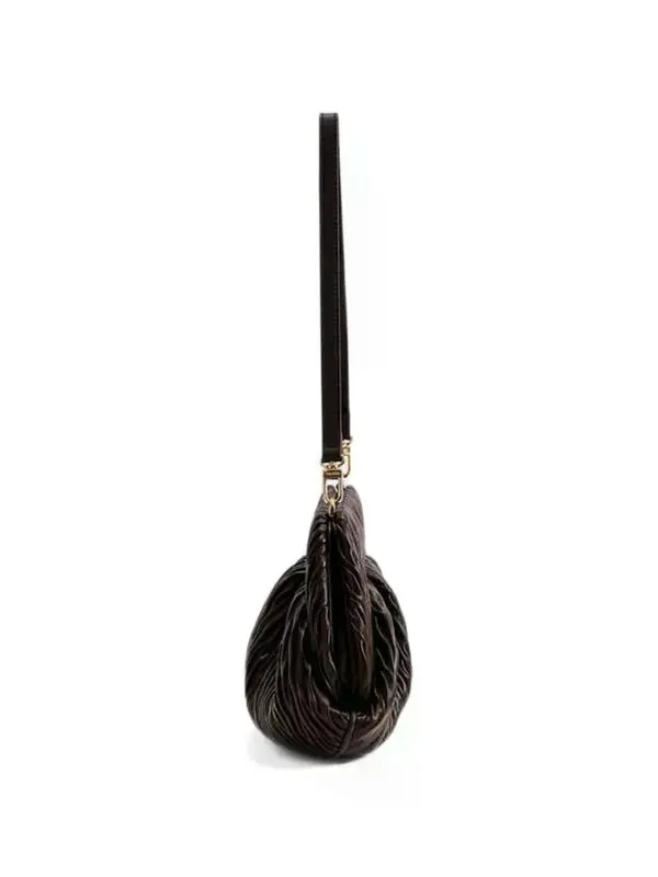 THEMOIRE Bios Ruched Shoulder Bag - Brown