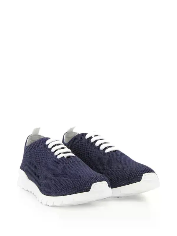 Kiton Knit Low-top Sneakers With Embossed Midsole