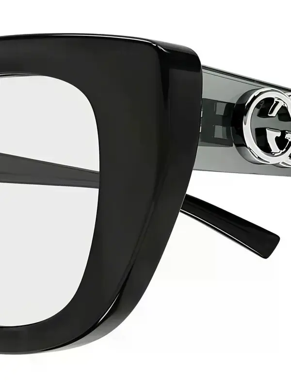 Gucci Logo Plaque Cat Eye Glasses