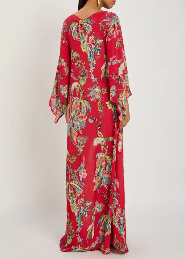 Etro Printed Chiffon Maxi Cover-up Dress
