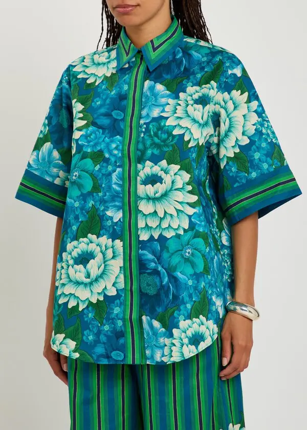 ALEMAIS Alémais Margo Floral-print Cotton Shirt - Multicoloured
