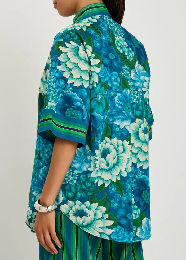 ALEMAIS Alémais Margo Floral-print Cotton Shirt - Multicoloured