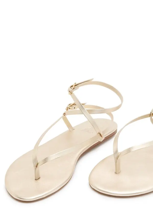 ANCIENT GREEK SANDALS Kallisti Metallic Leather Sandals - Gold