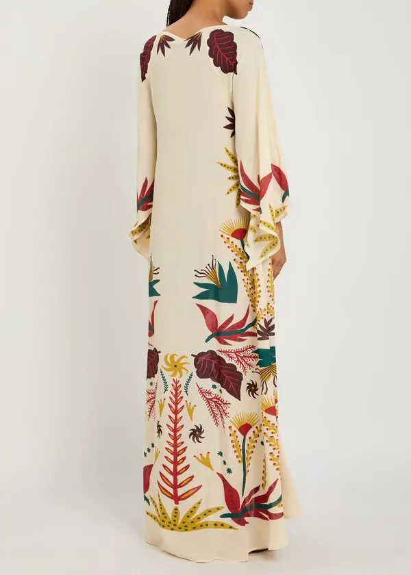 Etro Printed Chiffon Maxi Cover-up Dress