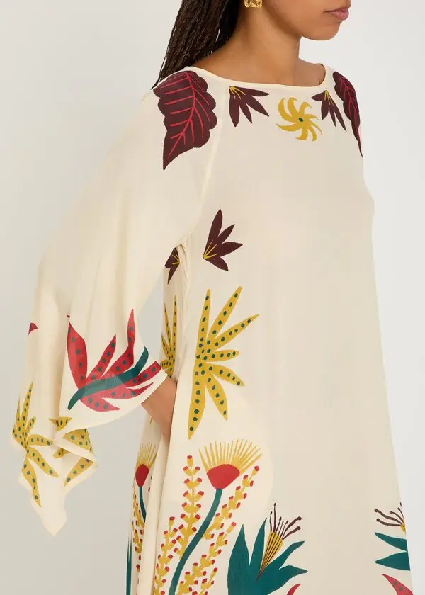 Etro Printed Chiffon Maxi Cover-up Dress