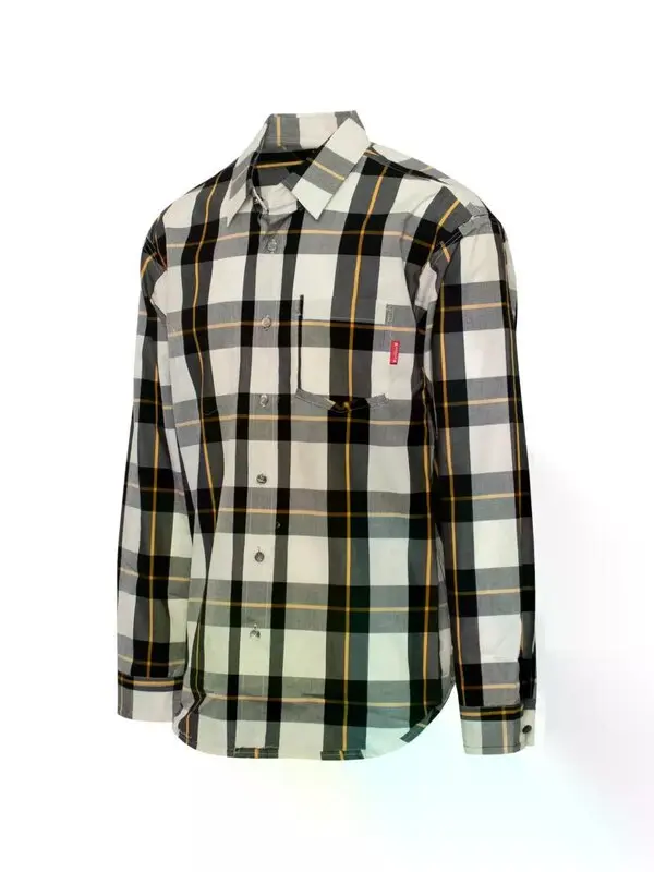 MASTERMIND WORLD Plaid-motif Cotton Shirt