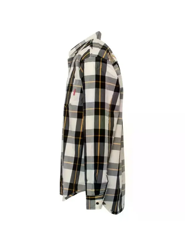 MASTERMIND WORLD Plaid-motif Cotton Shirt