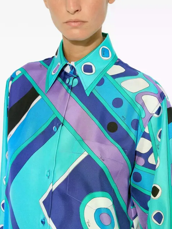 Emilio Pucci Vivara-print Silk Shirt
