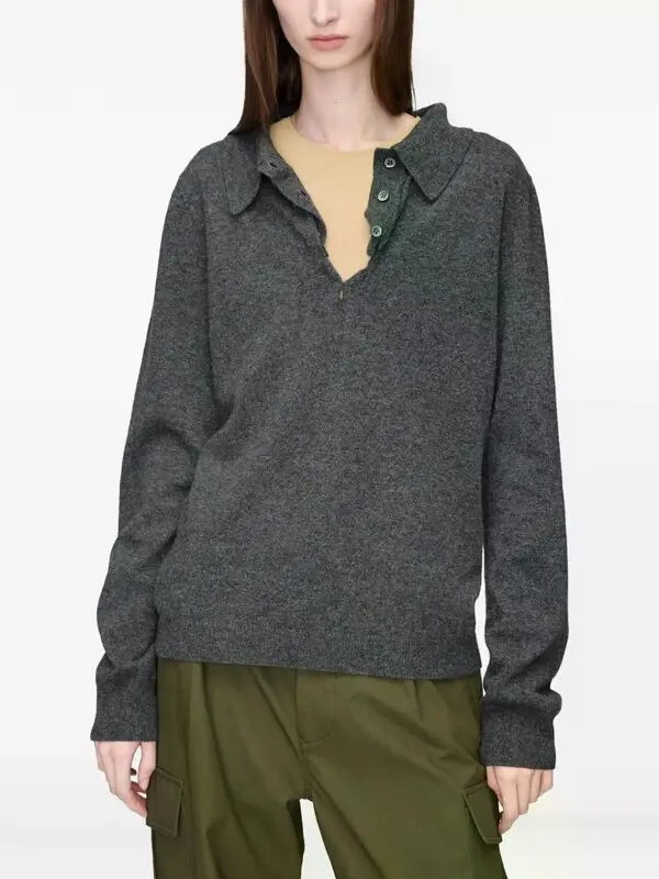 MAISON MARGIELA Knitted Polo Sweater