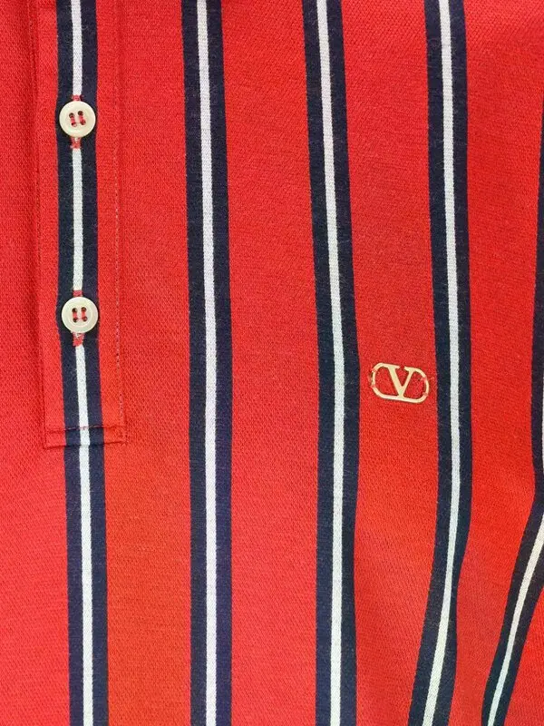 Valentino Garavani Stripe-print Polo Shirt