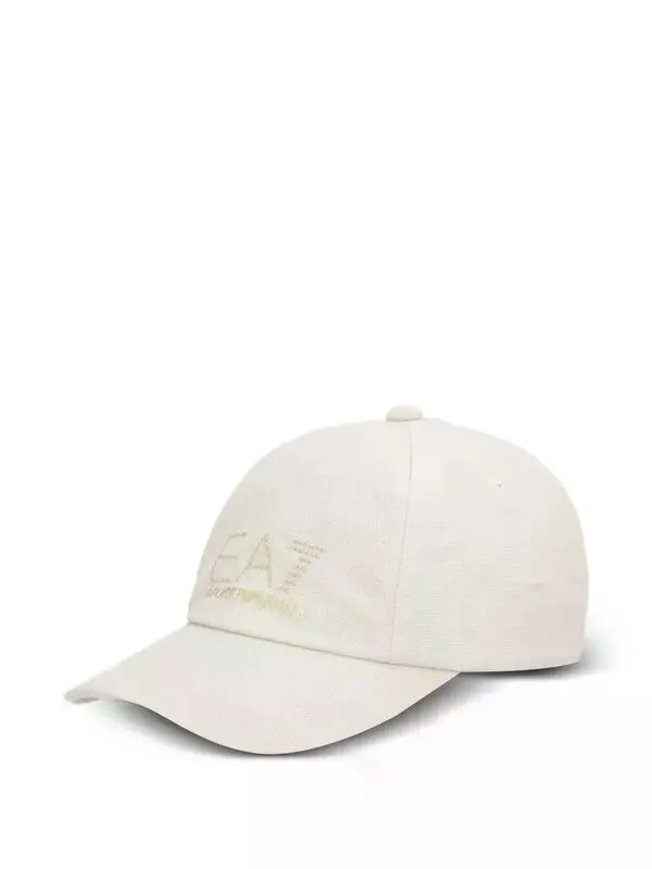EA7 Crystal Embellished Logo Baseball Cap - Neutrals