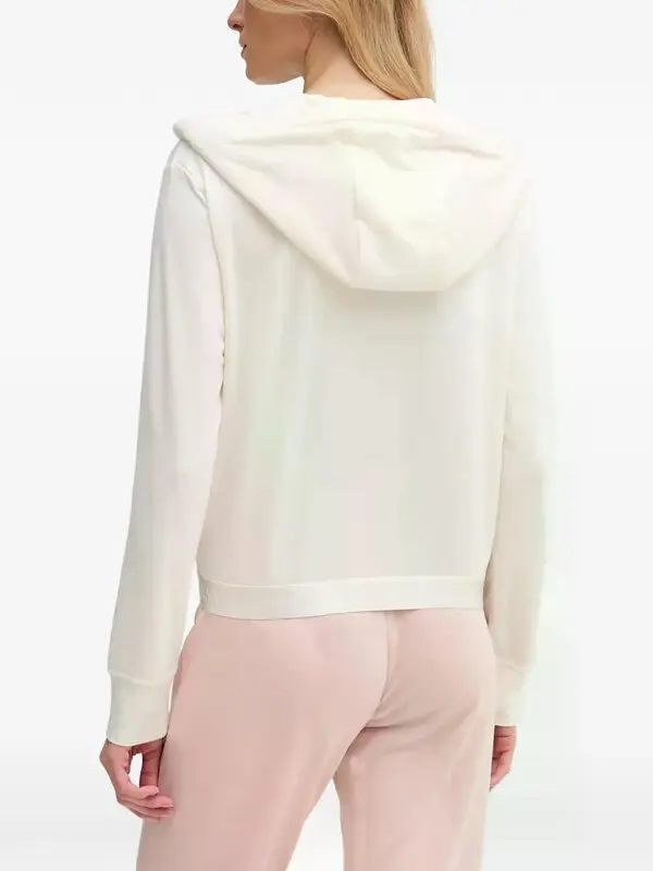 Guess Embroidered Logo Zip-up Hoodie