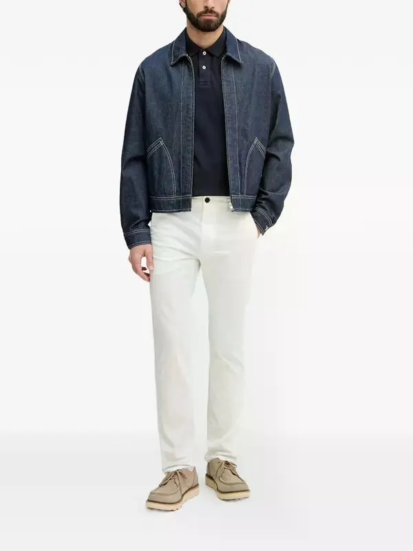 Guess Logo-embroidered Chest-pocket Polo Shirt