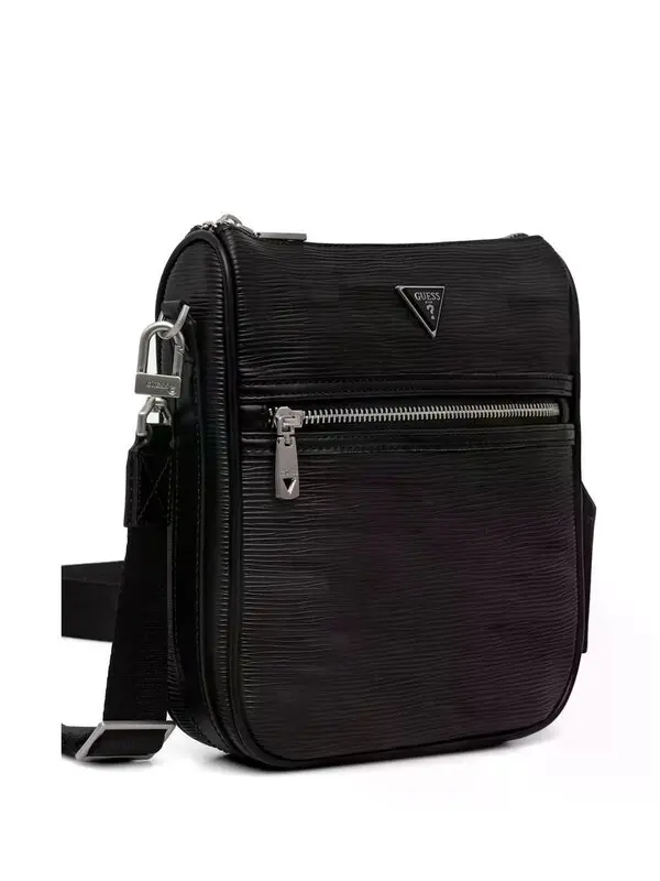 Guess Milano Logo-plaque Textured Messenger Bag