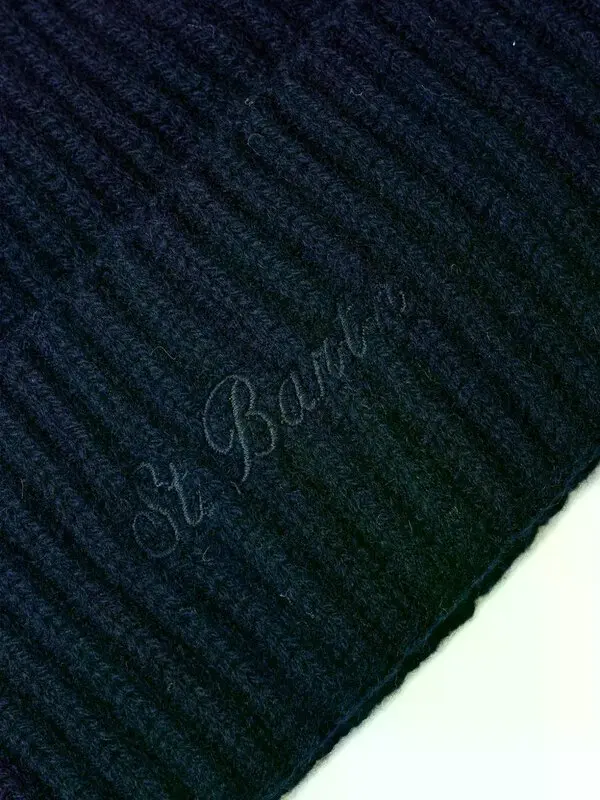 MC2 SAINT BARTH Ribbed-knit Beanie With Embroidered Logo