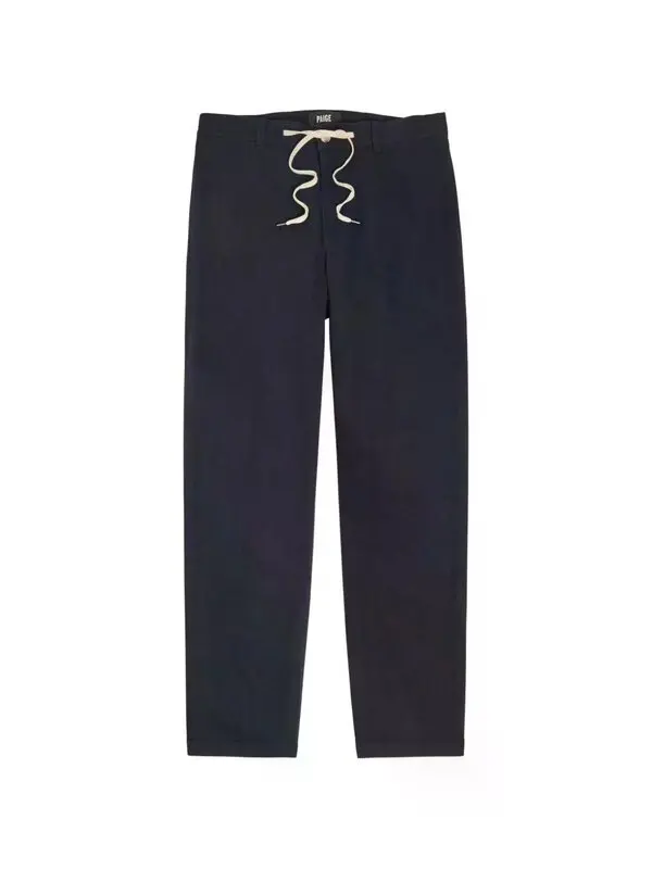 Paige Drawstring Straight-leg Trousers - Blue