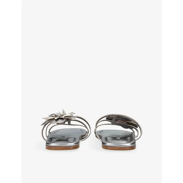 Zimmermann Belara Flat Sandals With Appliqué Detail