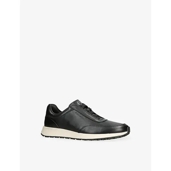 Cole Haan Grandpro Luxe Leather Trainers - Blk/white