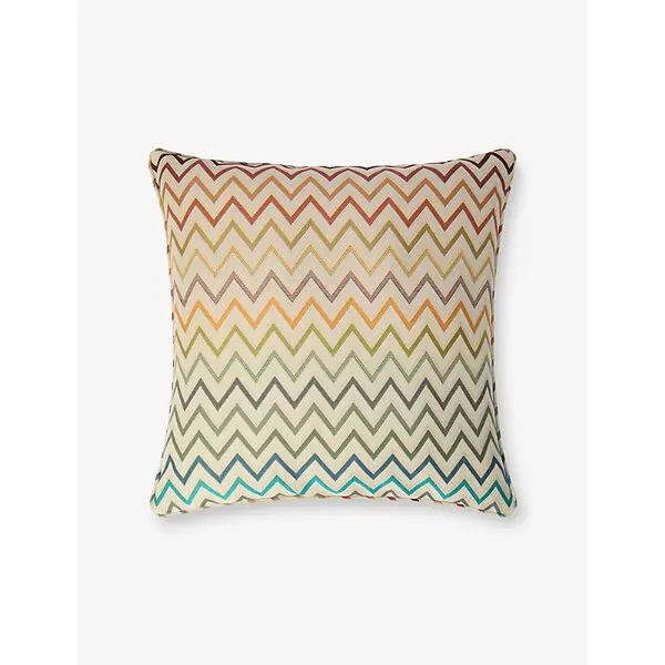 Missoni Watamu Zigzag-pattern Cotton-blend Cushion 40cm X 40cm