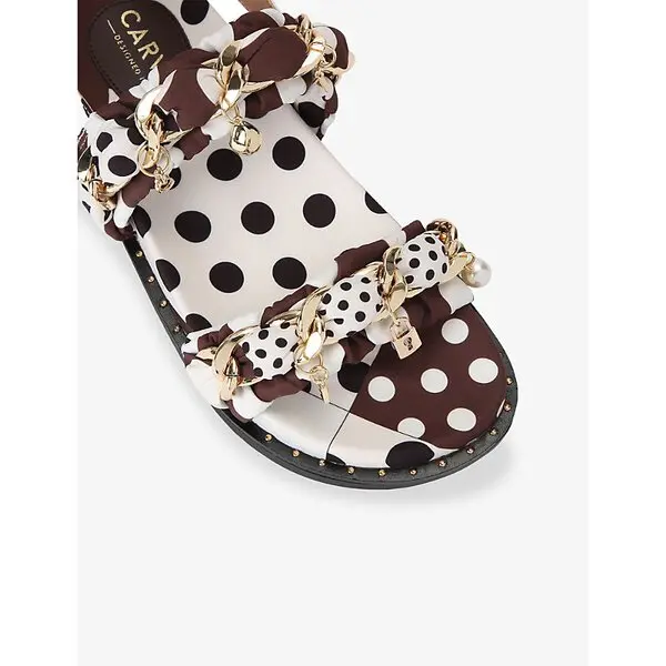 Carvela Polka Slingback Sandals - Brown/oth