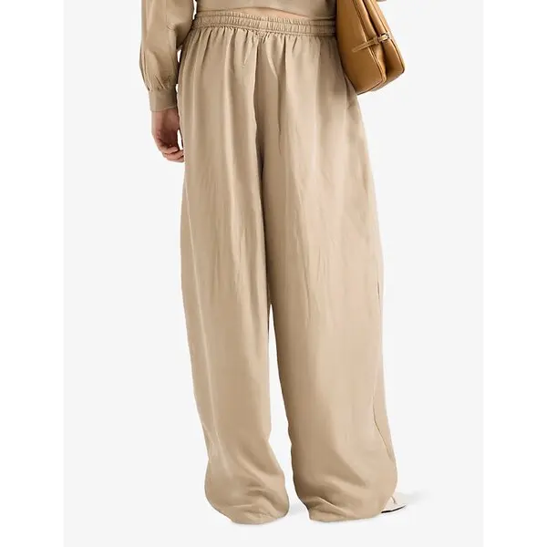 Prada Silk Relaxed Fit Trousers