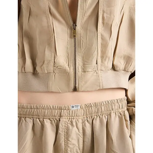 Prada Silk Relaxed Fit Trousers
