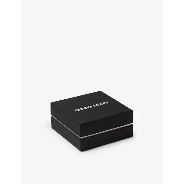 Emanuele Bicocchi Sterling Engraved Cross Ring