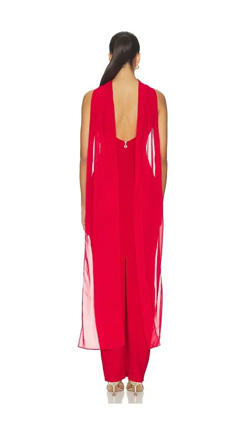 NOOKIE Martini High Neck Gown - Red