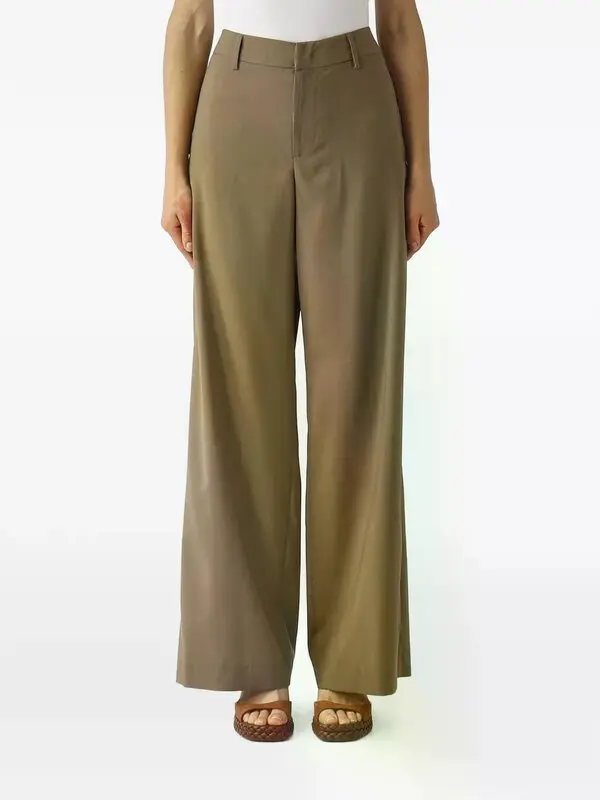 PT TORINO Wide-leg Elasticated Waist Trousers - Brown