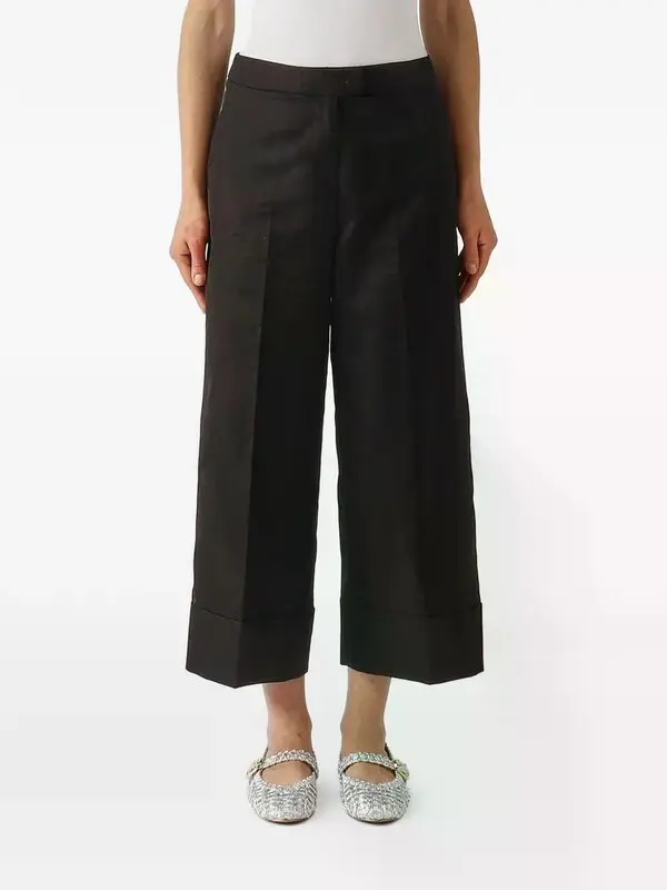 PT TORINO Pressed Crease Turned-up Cuff Trousers