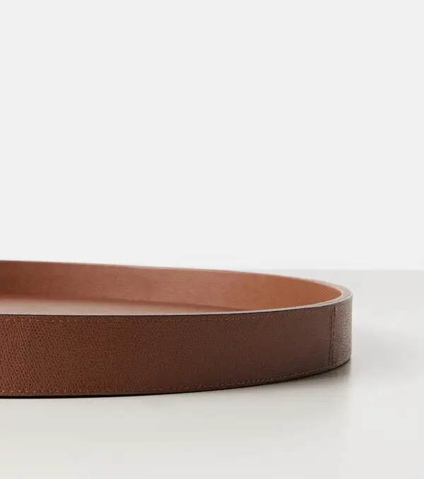 GIOBAGNARA Polo Large Leather Tray