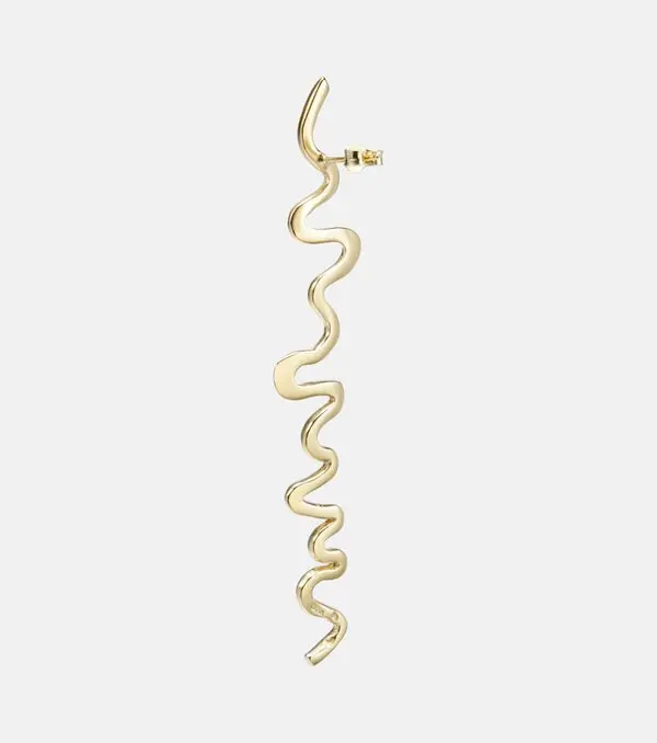 YSSO 24kt -plated Bronze Drop Earrings