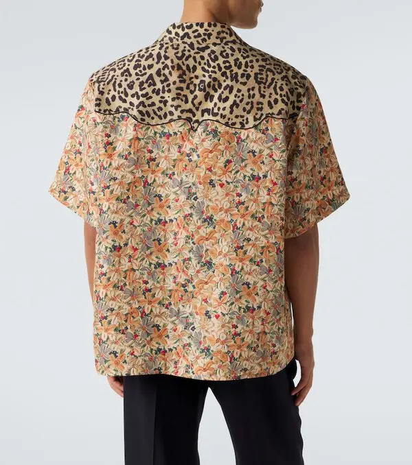 Valentino Garavani Printed Silk Bowling Shirt