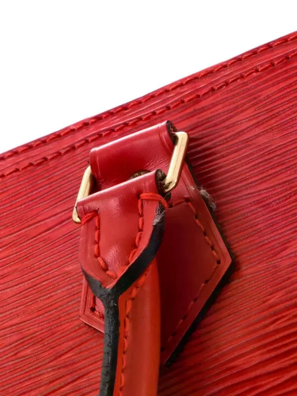 LOUIS VUITTON Speedy Handbag Epi Leather Satchel - Red