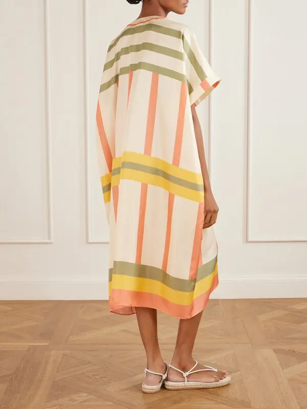 ERES Berlingot Printed Silk-twill Kaftan