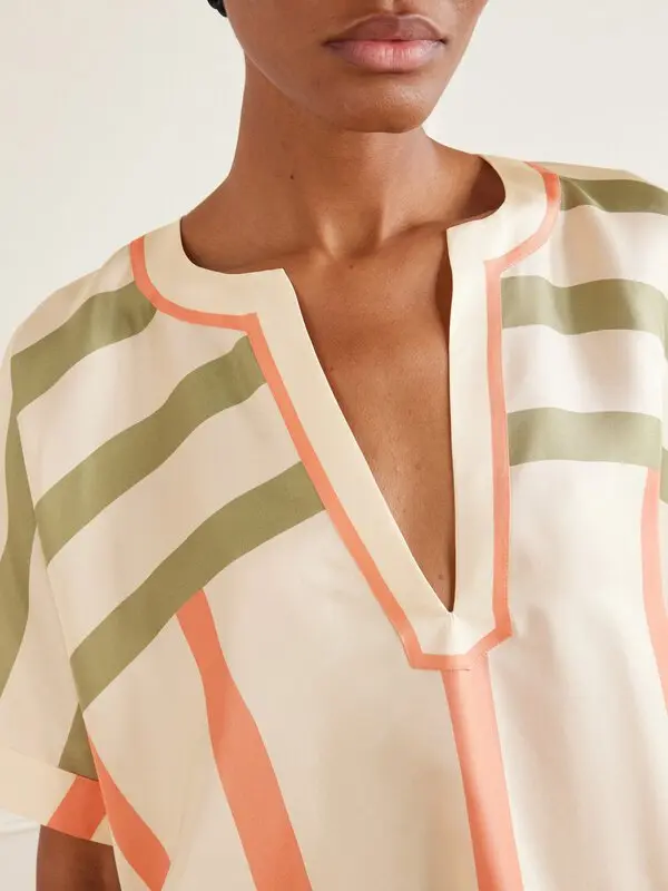 ERES Berlingot Printed Silk-twill Kaftan