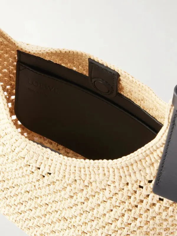 Loewe Punch Hole Raffia Shoulder Bag