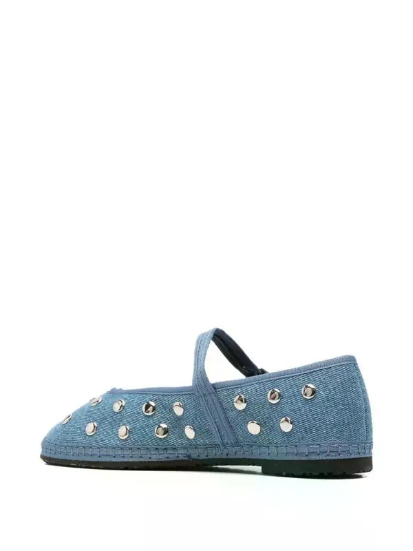 FLABELUS Mae Stud-embellished Ballet Flats