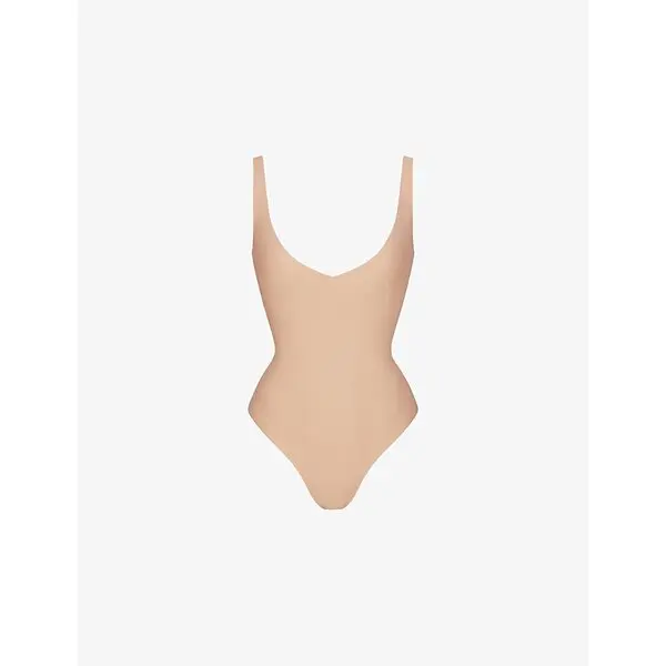 SKIMS Body Plunge Bodysuit - Clay
