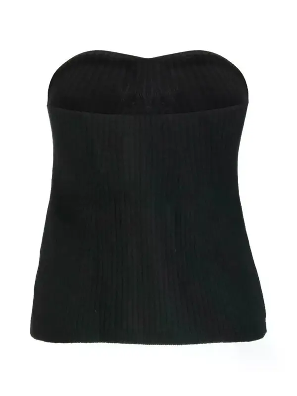 IRREPLACEABLE Ribbed-knit Strapless Top