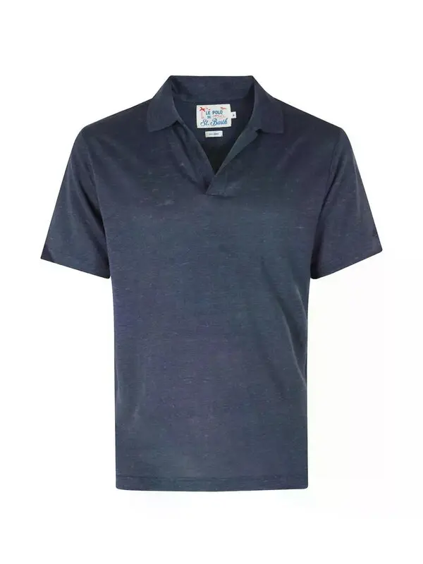 MC2 SAINT BARTH Fraser Linen T-shirt - Blue